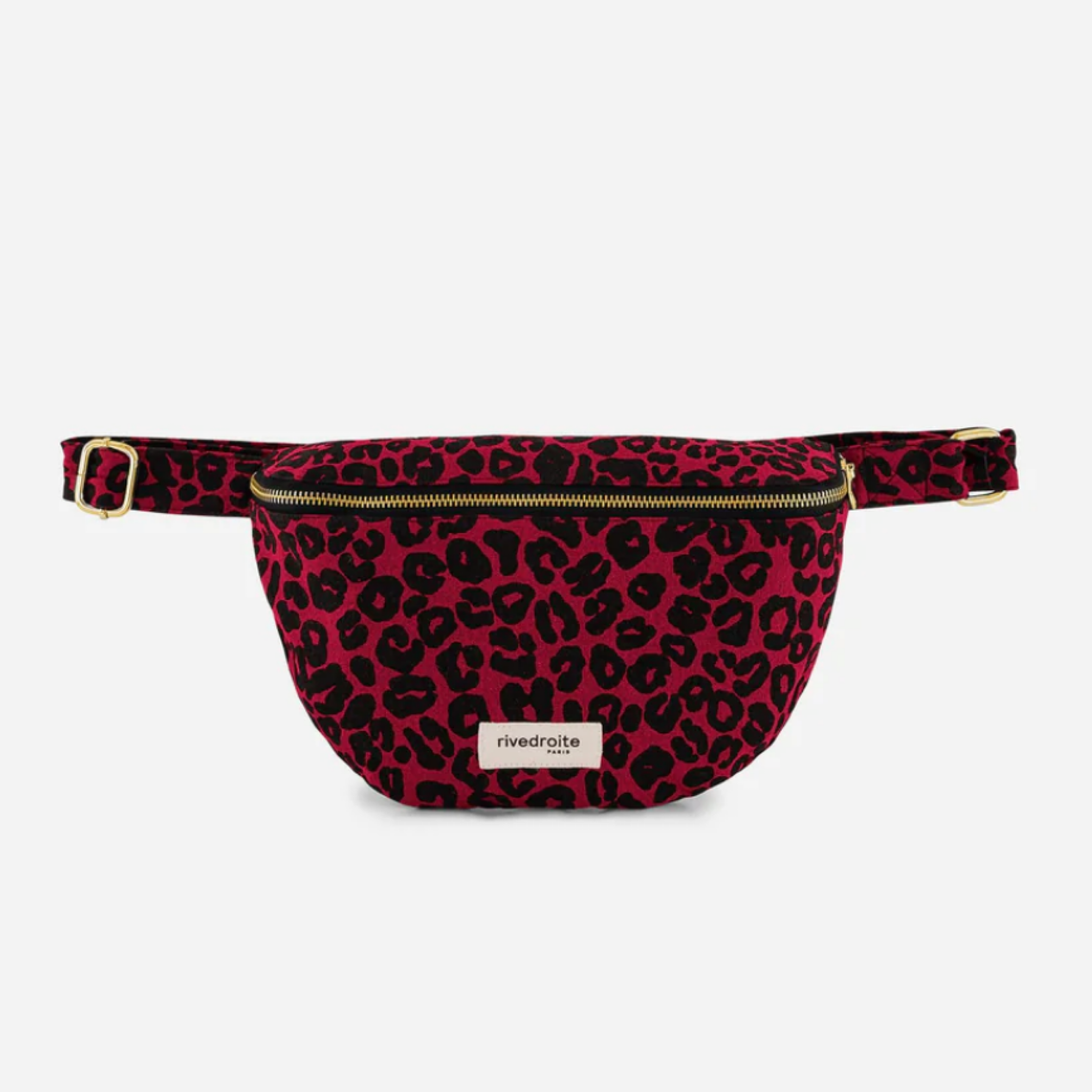 CUSTINE BANANA BAG - RED LEOPARD